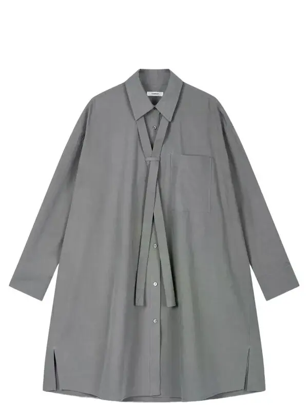 STUDIO TOMBOY Collared Relaxed Dress - Grey