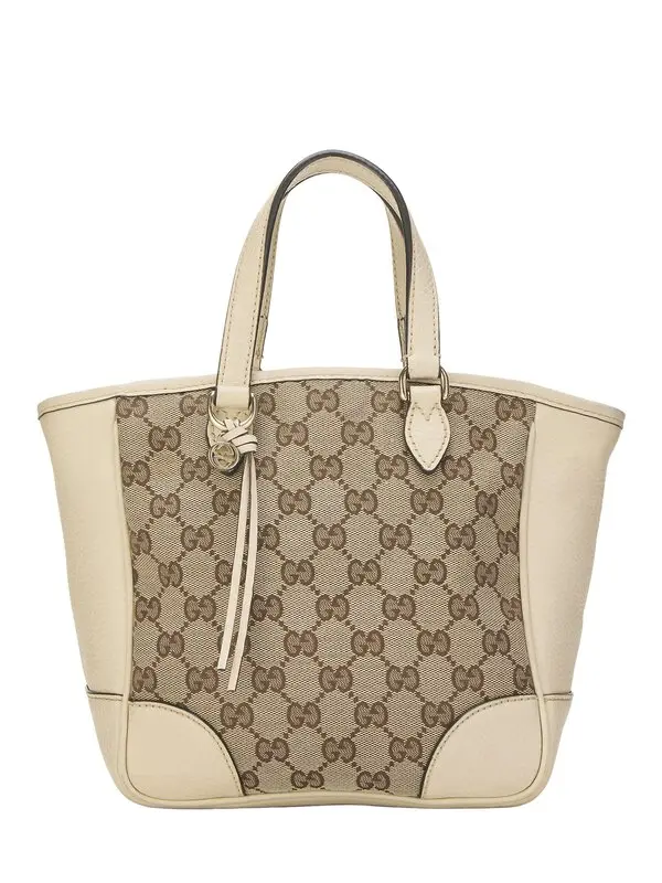 Gucci Original Gg Bree Top Handle Tote - White