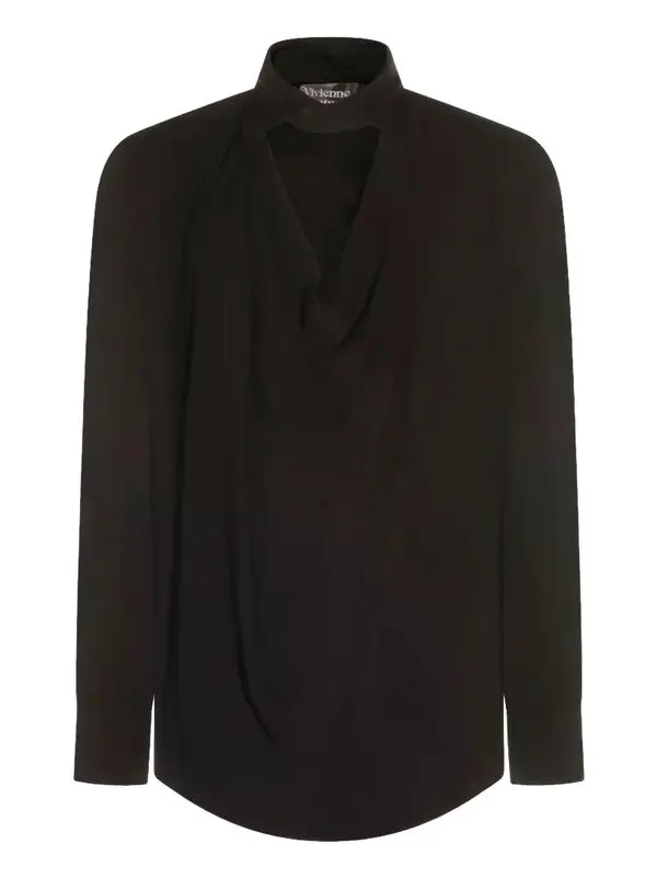 VIVIENNE WESTWOOD Cowl-neck Blouse - Black