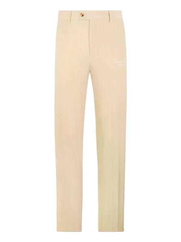 Philipp Plein Pinstripe Trousers - Neutrals