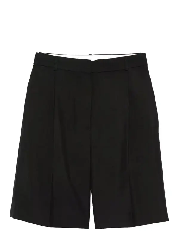 RÓHE Pleated Tailored Shorts - Black