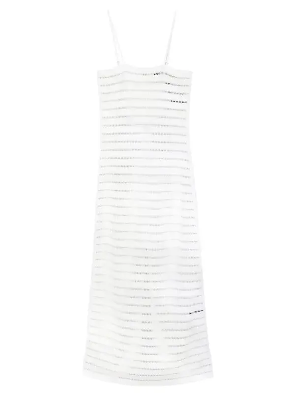 David Koma Spaghetti-strap Midi Dress - White