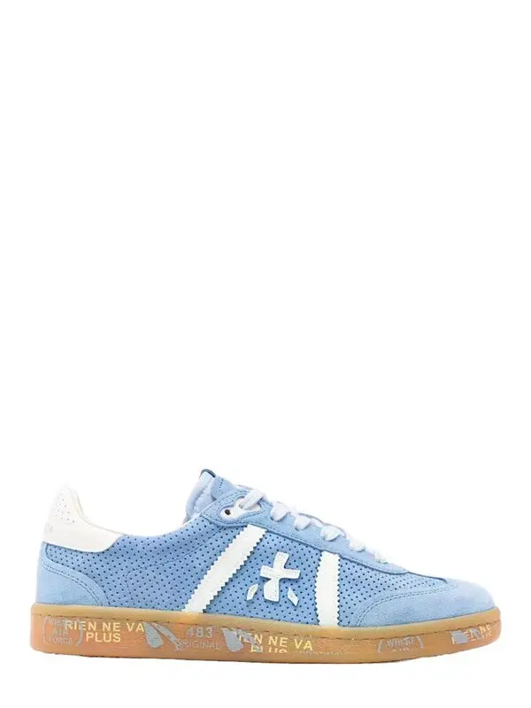 Premiata Perforated Lace-up Sneakers - Blue
