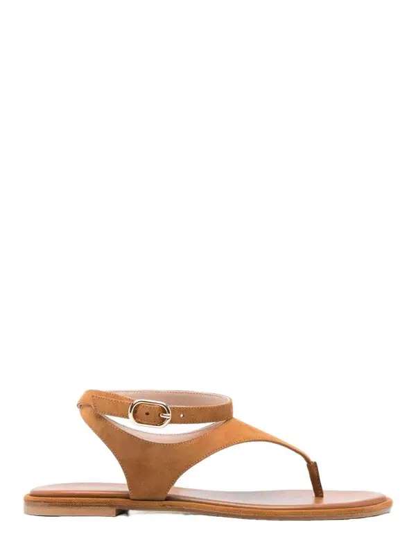 STUART WEITZMAN Ankle Strap Sandals - Brown