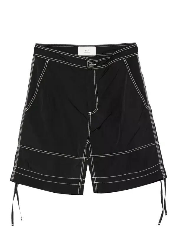 Ami Bermuda Shorts - Black