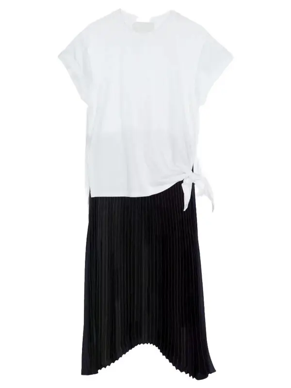 3.1 Phillip Lim Tie Detail Pleated Dress - White