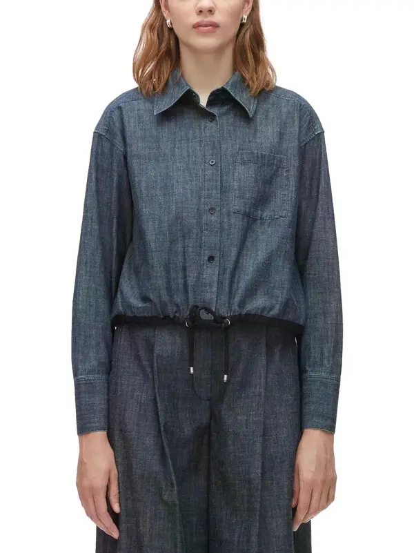3.1 Phillip Lim Drawstring Long-sleeve Shirt - Blue