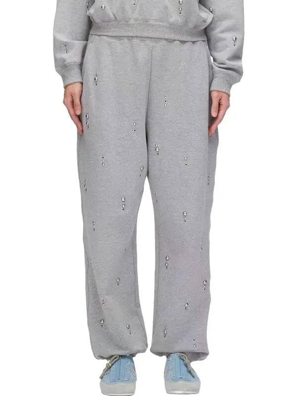 3.1 Phillip Lim Dome Embellishment Track Pants - Grey