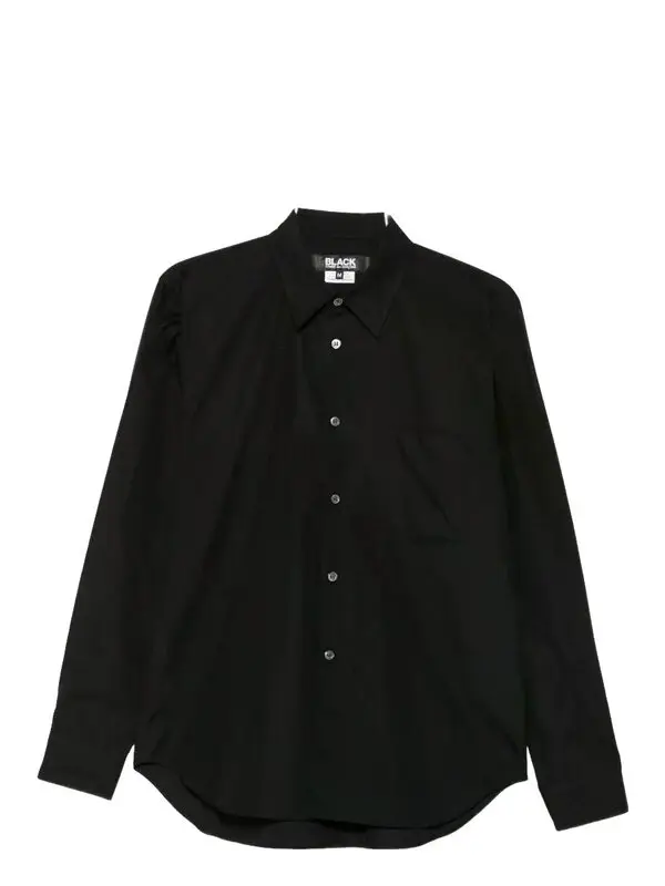 Comme Des Garçons Patch-pocket Shirt - Black