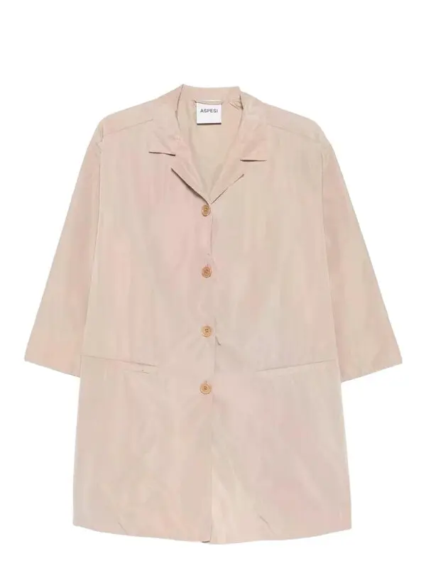 Aspesi Button-front Coat - Neutrals
