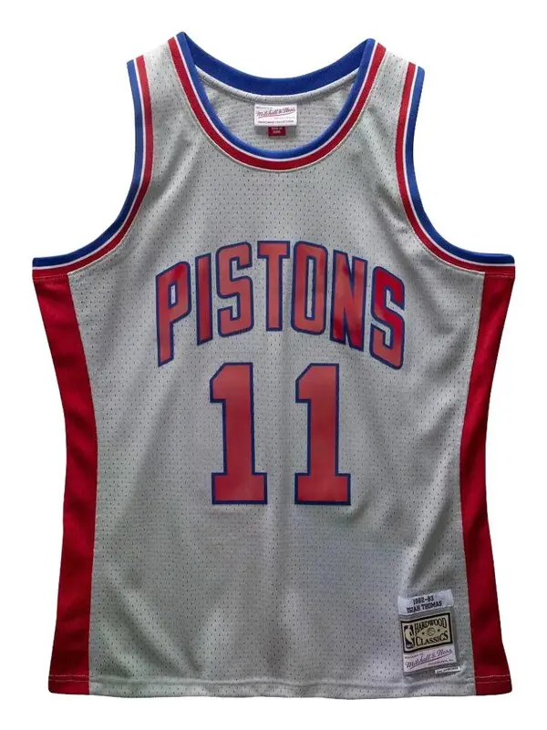 Mitchell & Ness Detroit Pistons 82 Isiah Thomas Jersey - Grey