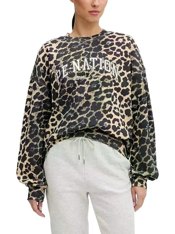 P.E Nation Heritage Animal-print Sweatshirt - Black