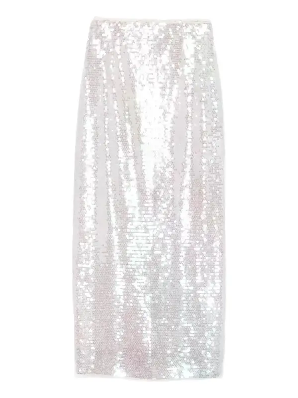 FORTE_FORTE Sequin-embellished Pencil Skirt - Pink
