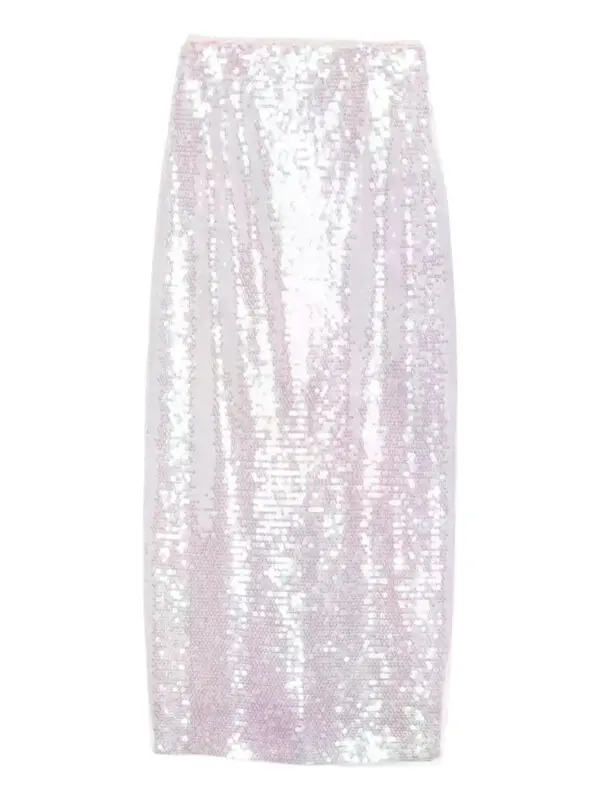 FORTE_FORTE Sequin-embellished Midi Skirt - Pink