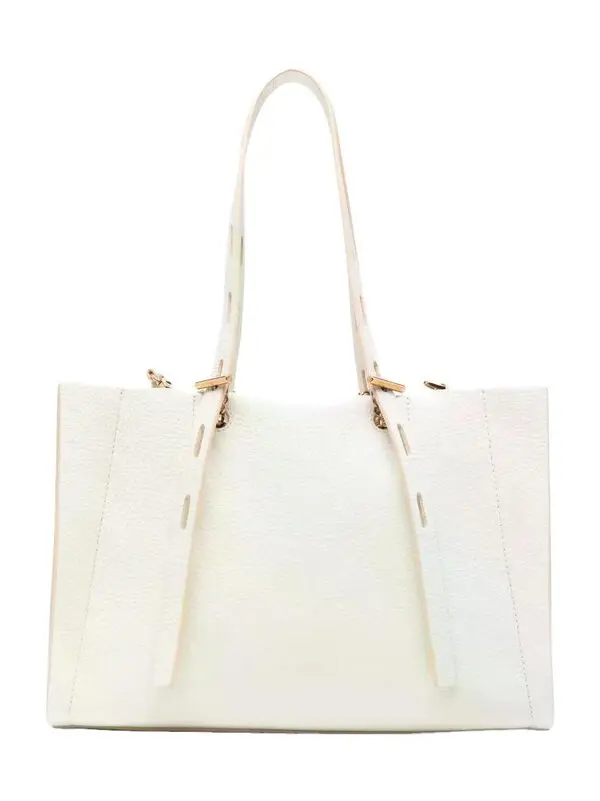 MINOBOSSI Paulina Leather Tote - White