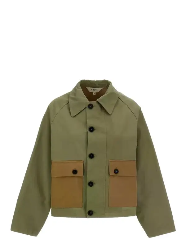 Barena Venezia Button Patch Pocket Jacket - Green