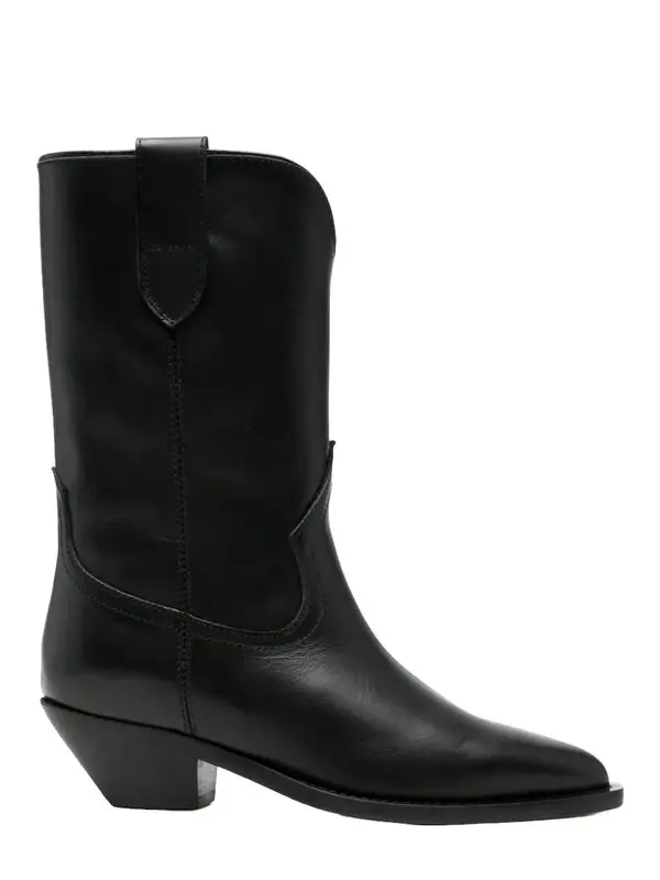 VIA ROMA 15 Panelled Ankle-length Boots - Black