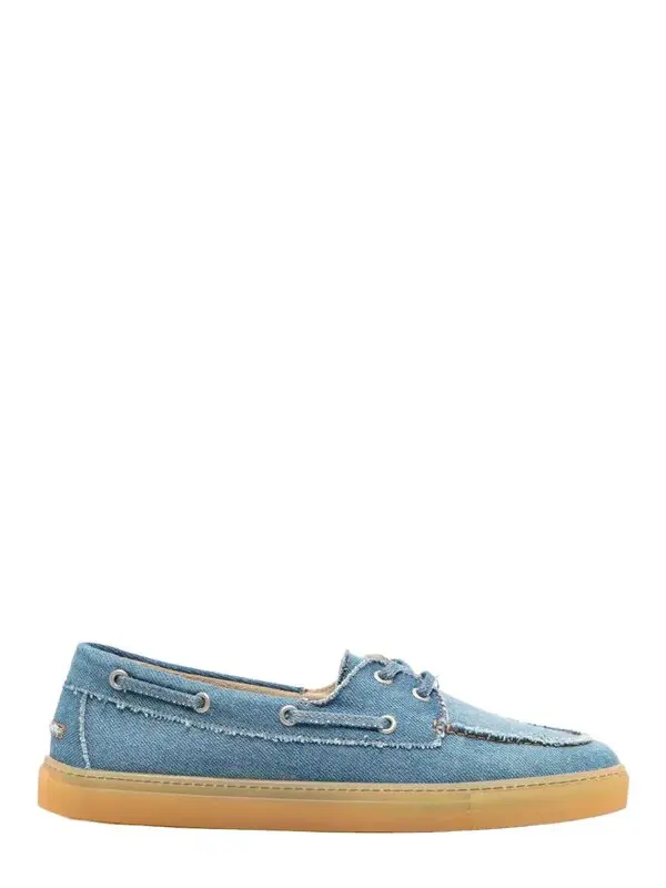 SUMMERY COPENHAGEN Lace-up Boat Shoes - Blue