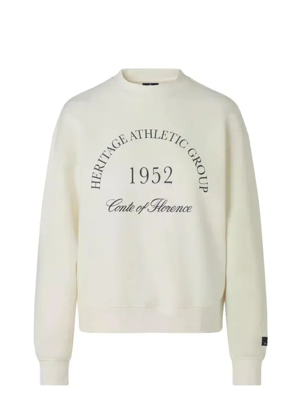CONTE OF FLORENCE Graphic-print Sweatshirt - Neutrals