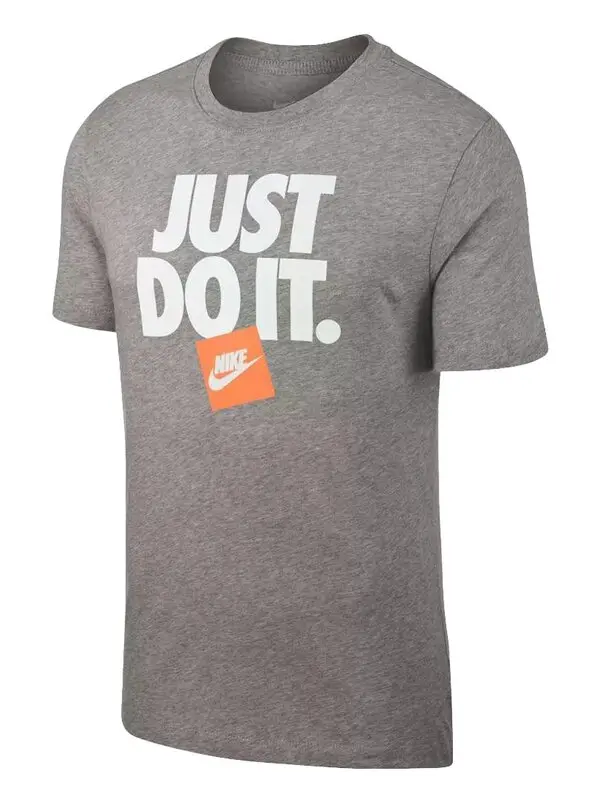 Nike Slogan-print T-shirt - Grey