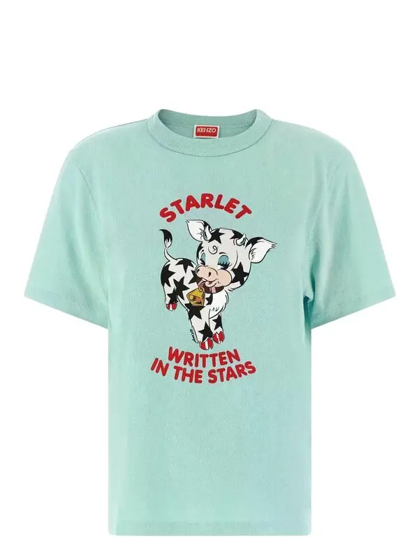 Kenzo Cartoon Print T-shirt - Blue