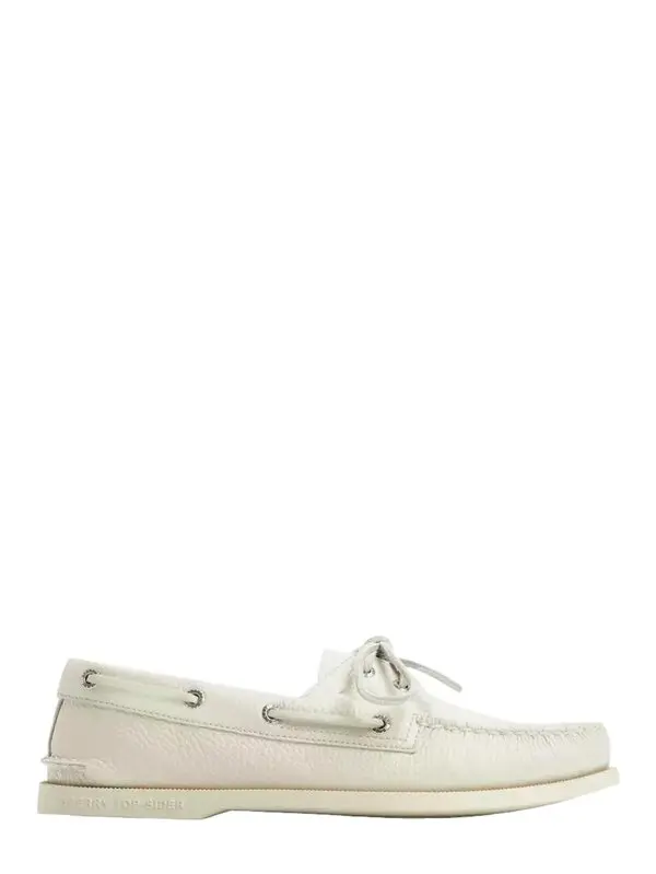 FORTELA Leather Boat Shoes - White