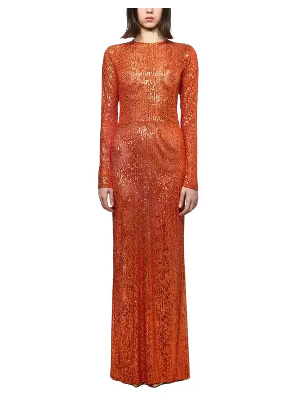 ATU BODY COUTURE Sequin-embellished Maxi Dress - Orange