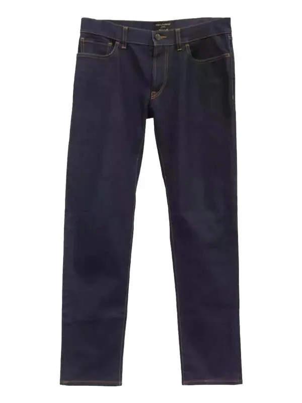 Dolce & Gabbana Regular-fit Cotton Jeans - Blue