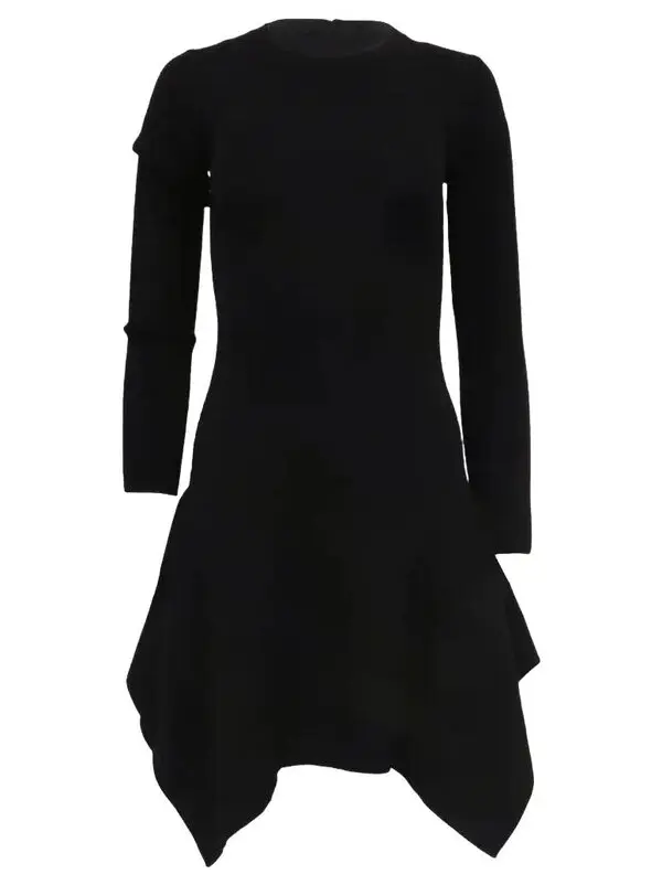 Michael Kors Knitted Asymmetric Mini Dress - Black