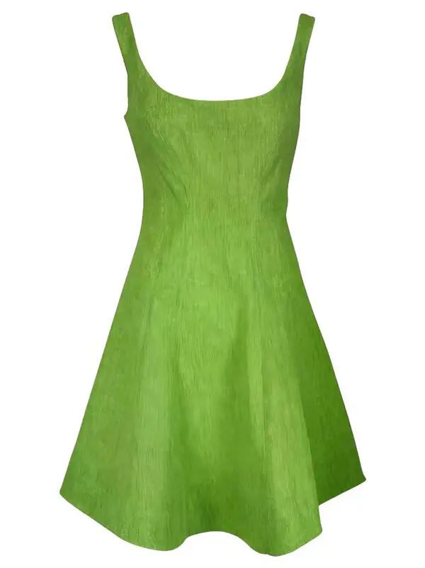 Lela Rose Square-neck Mini Dress - Green