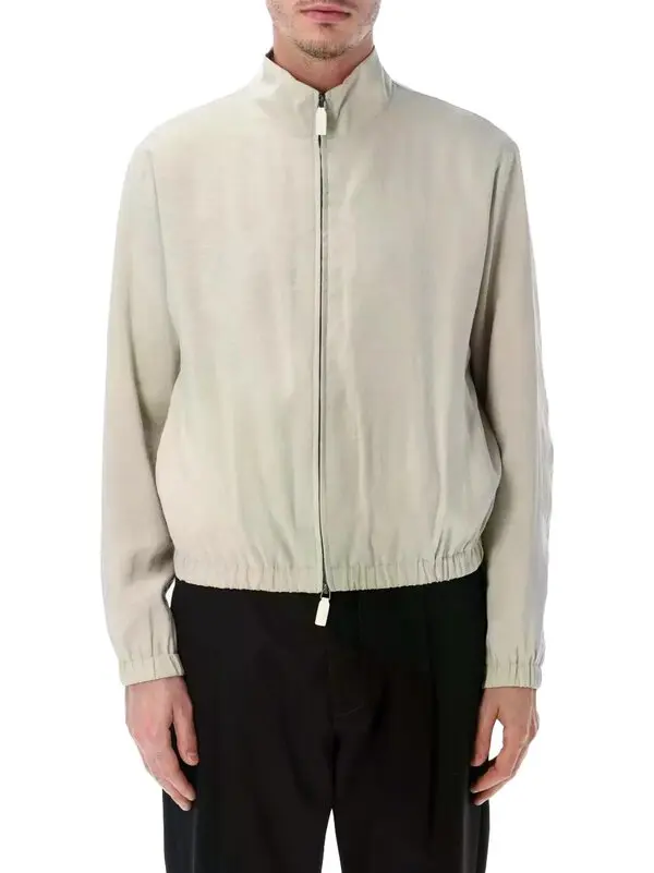 Emporio Armani Zipped Jacket - Neutrals