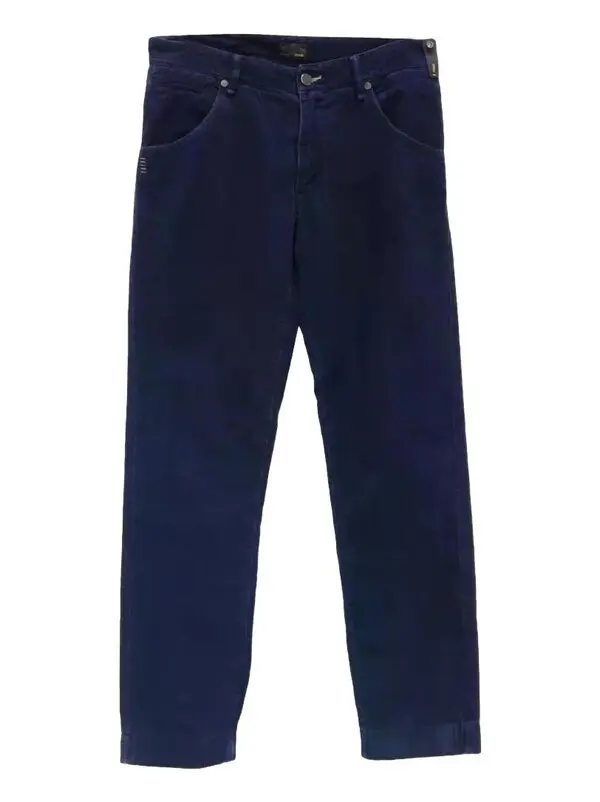 Fendi Corduroy Regular-fit Trousers - Blue