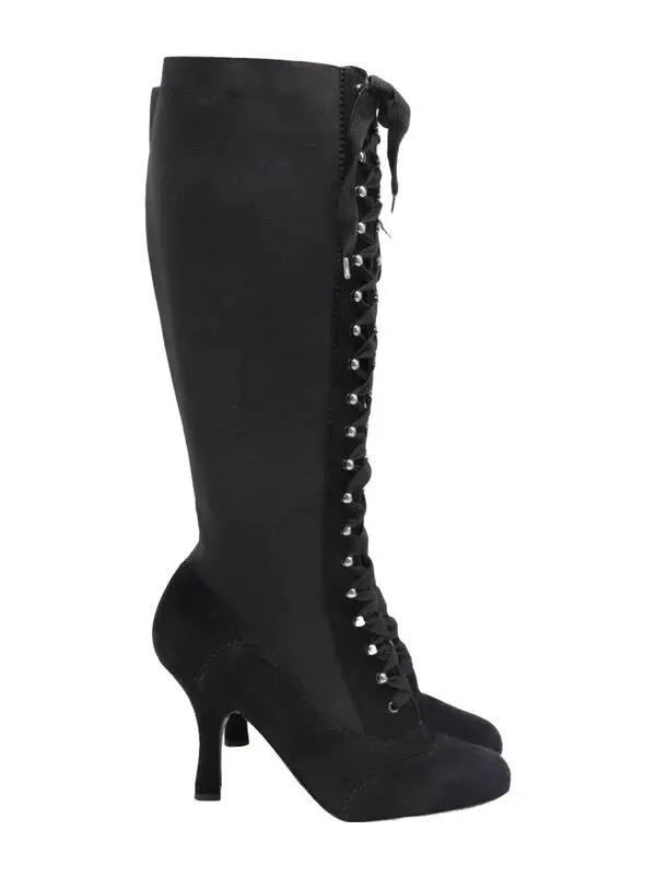 Dolce & Gabbana Lace-up Knee-high Boots - Black
