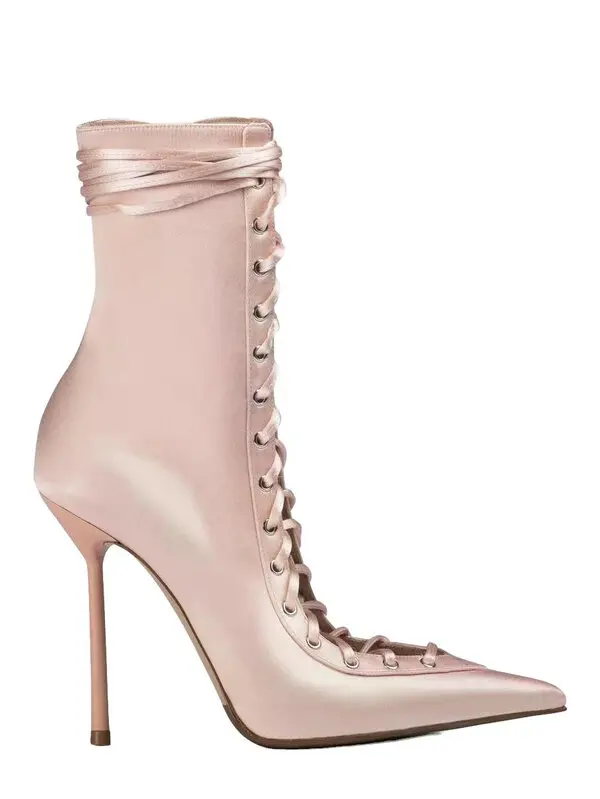 LE SILLA Colette Lace-up Ankle Boots - Pink
