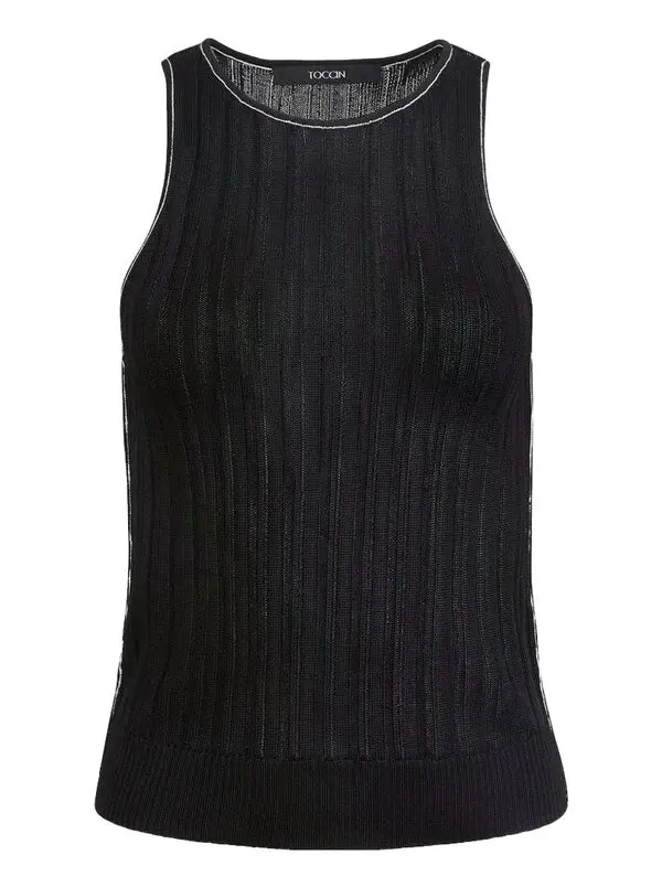 TOCCIN Juniper Racer Tank - Black