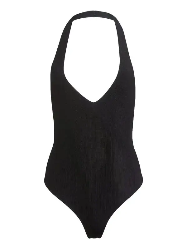 TOCCIN Kayleigh Halter Bodysuit - Black
