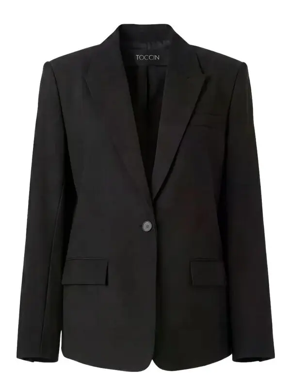 TOCCIN Willa Boyfriend Blazer - Black