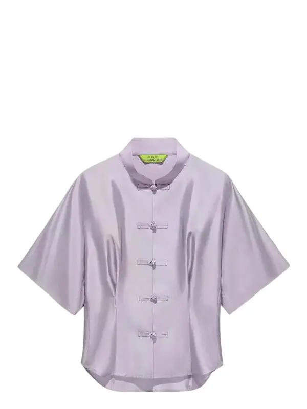 Shanghai Tang Mandarin-collar Blouse - Purple