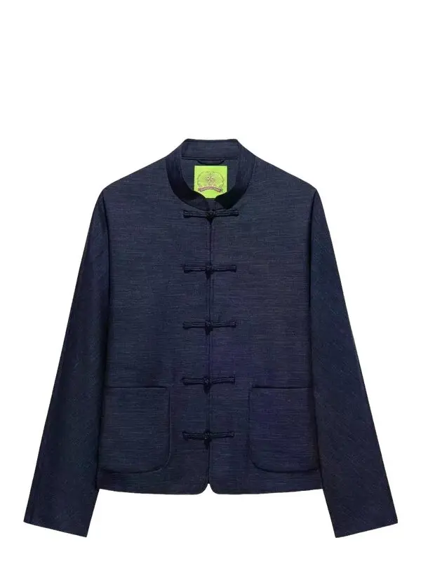 Shanghai Tang Frog-button Jacket - Blue