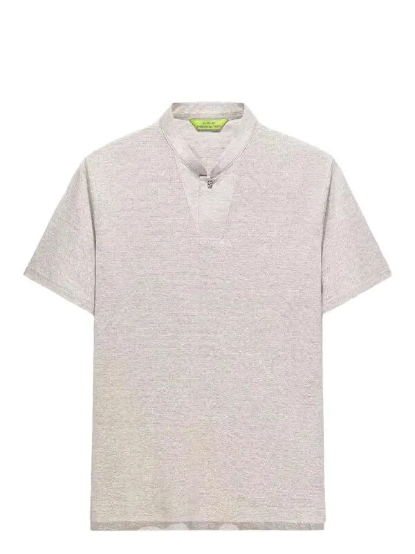 Shanghai Tang Mandarin-collar Polo Shirt - Neutrals