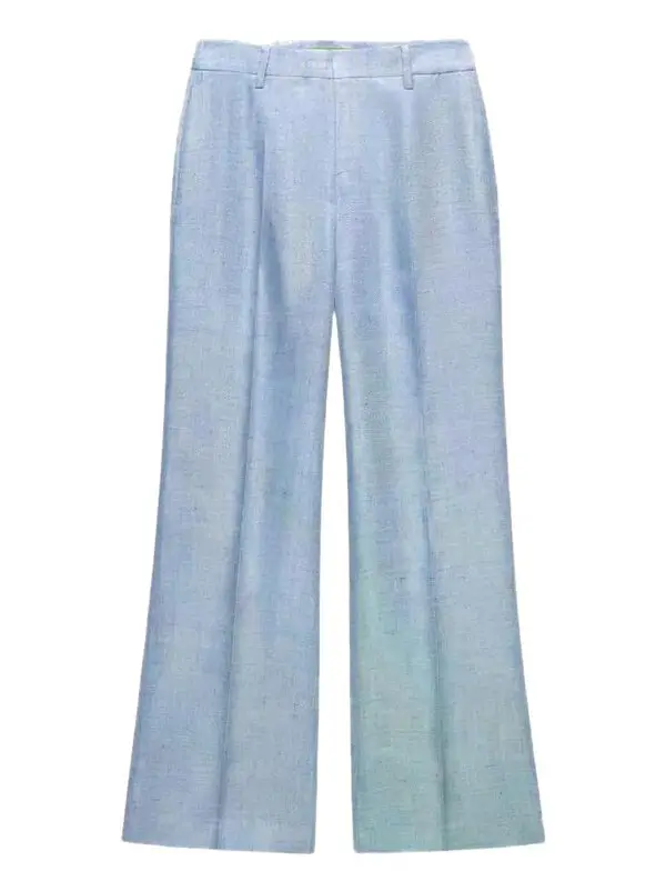 Shanghai Tang Pleated Trousers - Blue