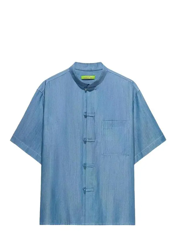 Shanghai Tang Short-sleeve Shirt - Blue