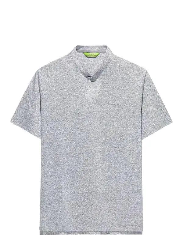 Shanghai Tang Mandarin-collar Polo Shirt - Grey