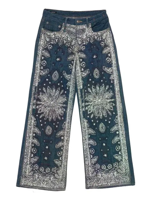 R13 D'arcy Wide-leg Jeans - Blue