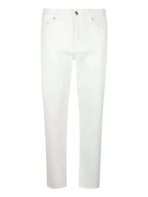 Zegna Logo Denim Jeans - White