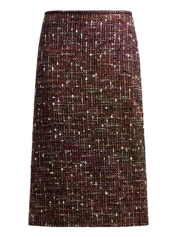 Etro Tweed Knee-length Skirt - Red