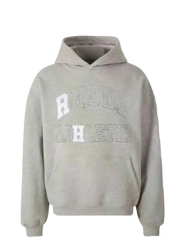 Rhude Athletic Printed Hoodie - Grey