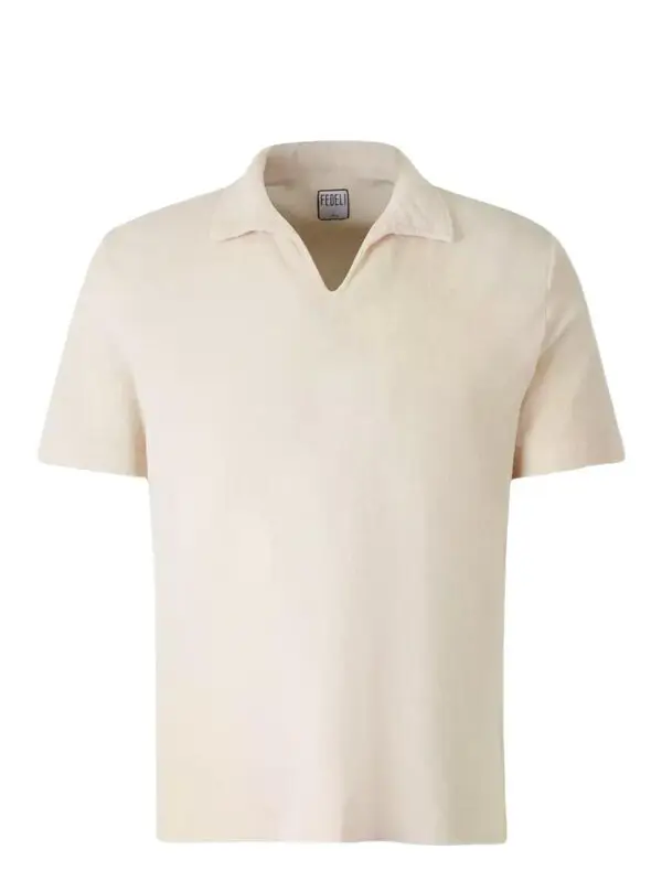 Fedeli V-neck T-shirt - Neutrals