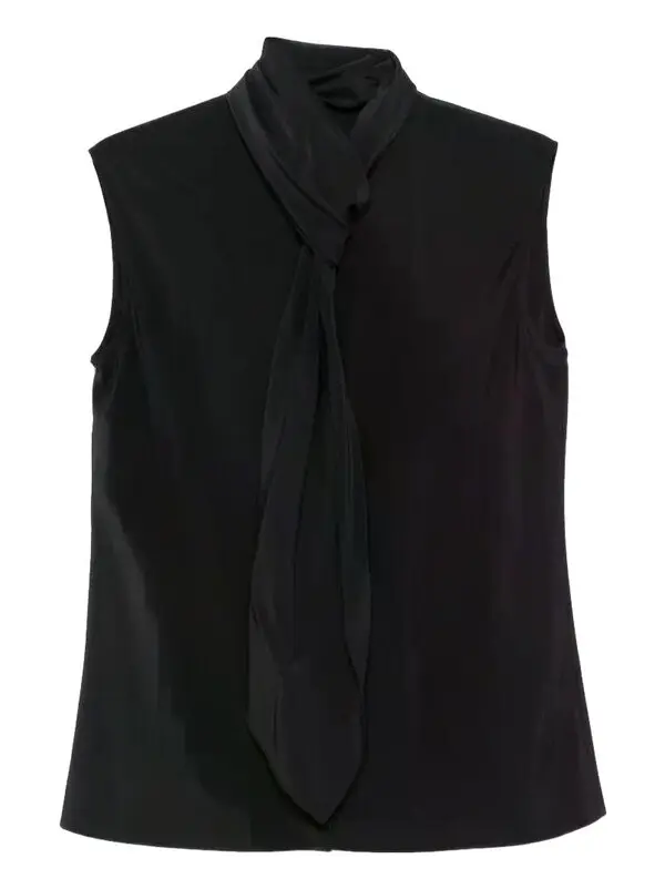Alberta Ferretti Tie-detail Sleeveless Top - Blue