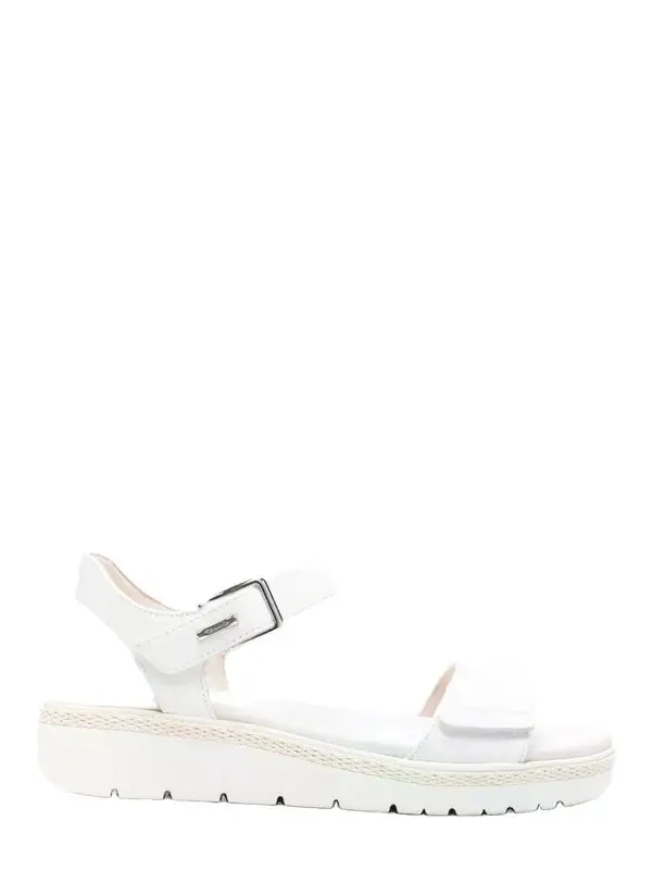 TAMARIS Logo-appliqué Platform Sandals - White